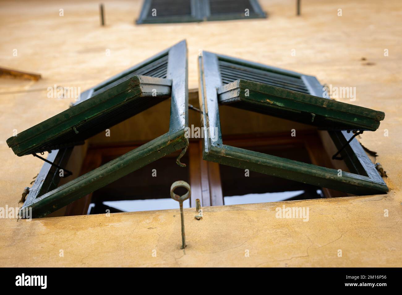typical window with shutter in Tuscany, Italy Stock Photo - Alamy