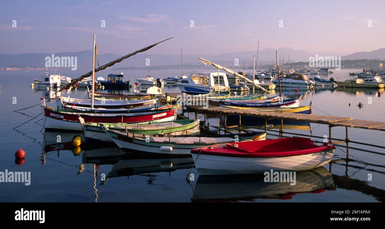 Typical Mediterranean boats Stock Photo - Alamy
