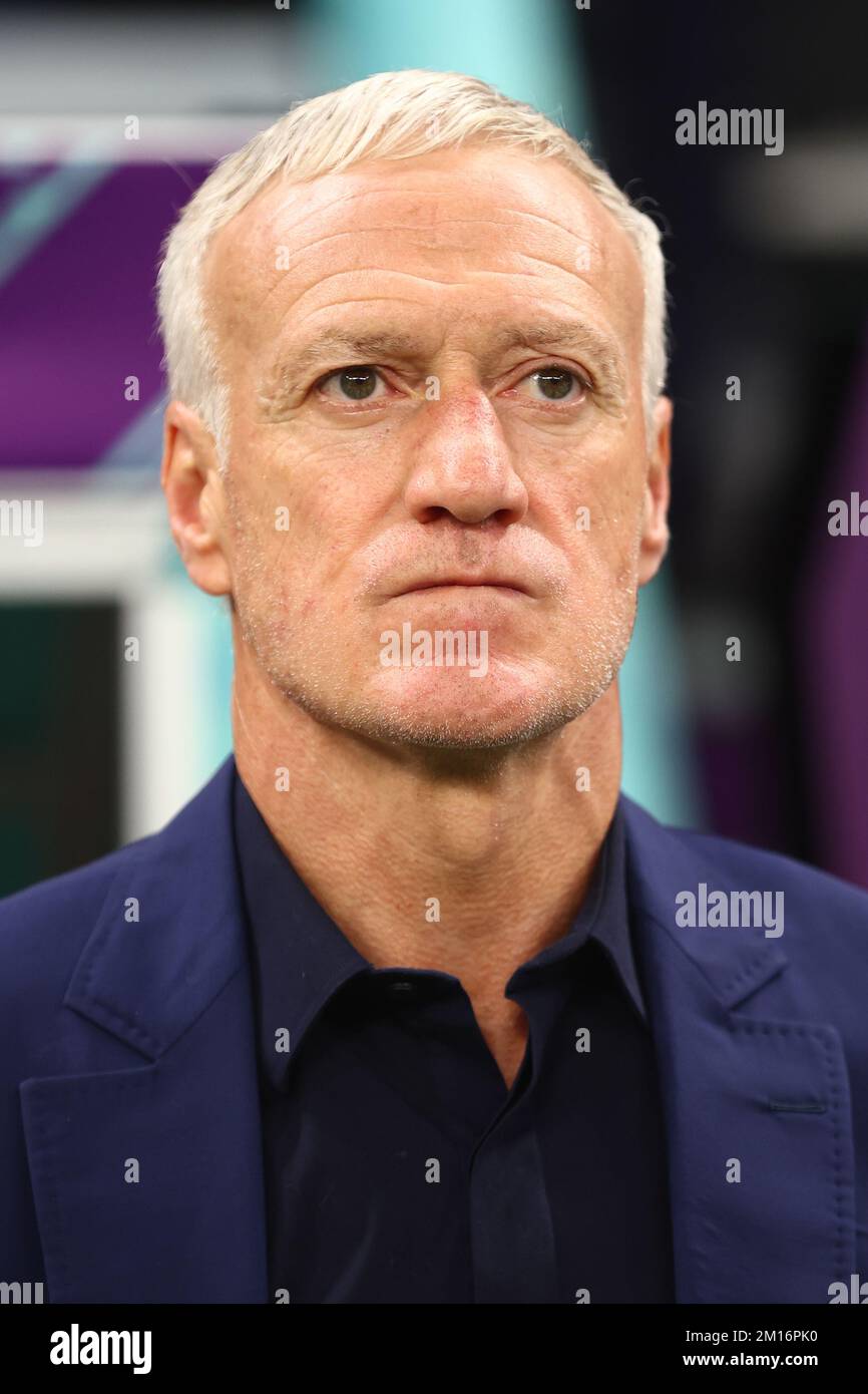 Al Khor, Qatar. 10th Dec, 2022. France coach Didier Deschamps looks on ...
