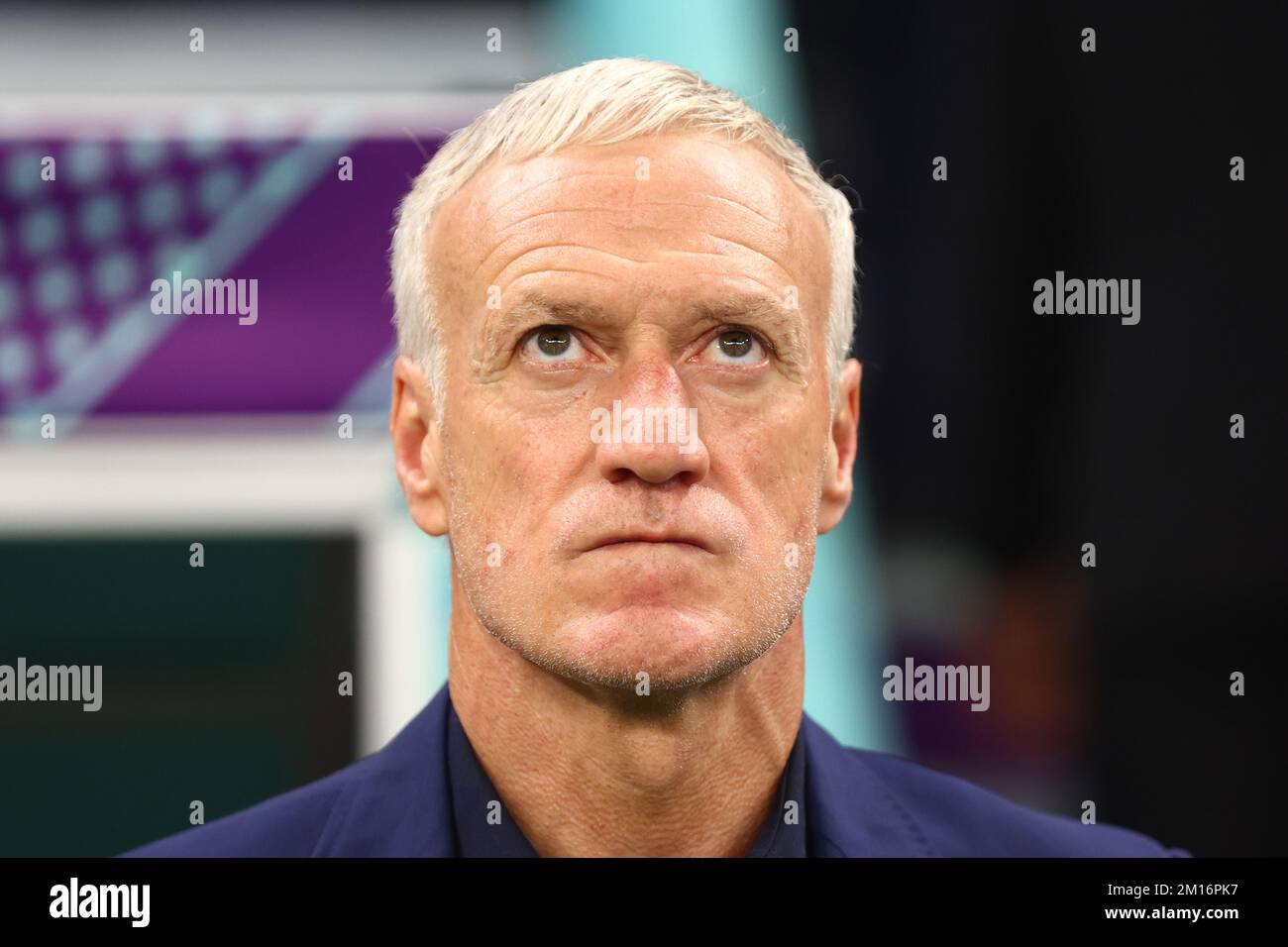 Al Khor, Qatar. 10th Dec, 2022. France coach Didier Deschamps looks on ...