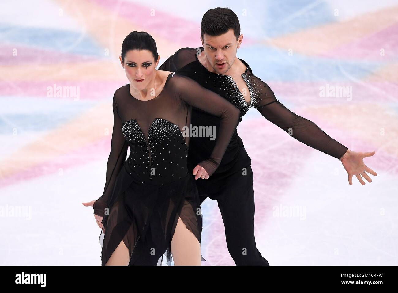 Turin, Italy. 10 December 2022. Charlene Guignard, Marco Fabbri of ...