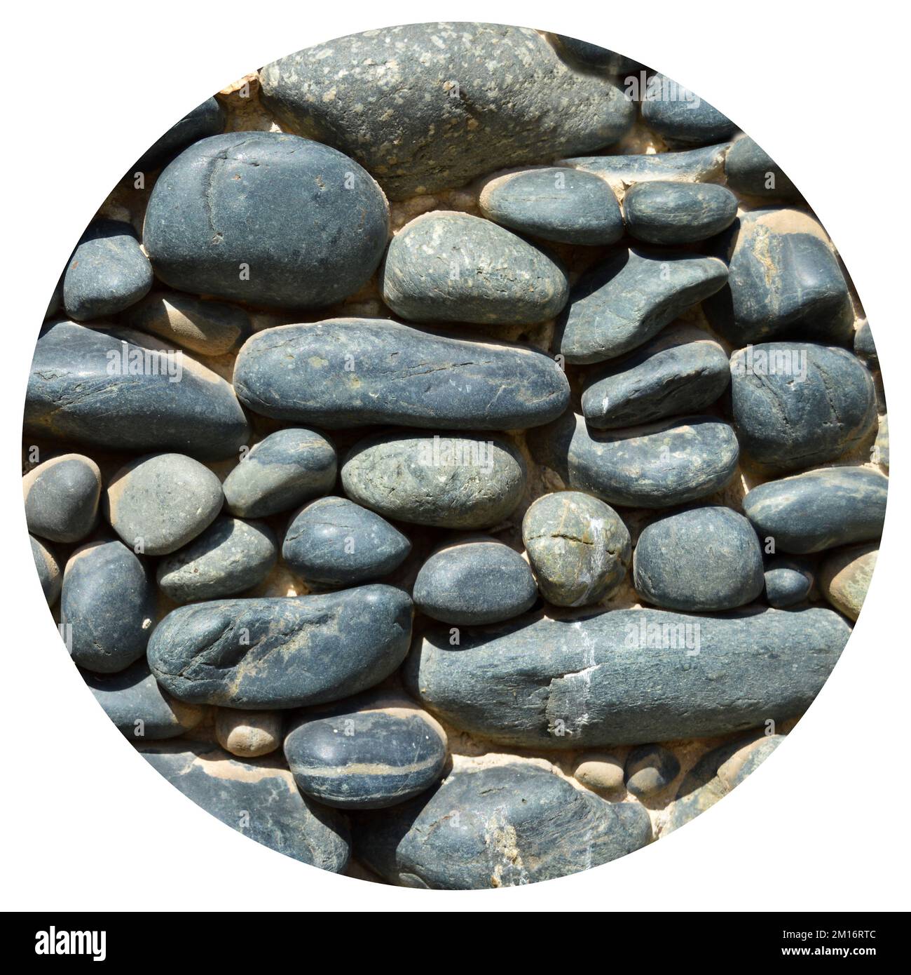 Blue pebbles texture background, decorative small stones texture ...