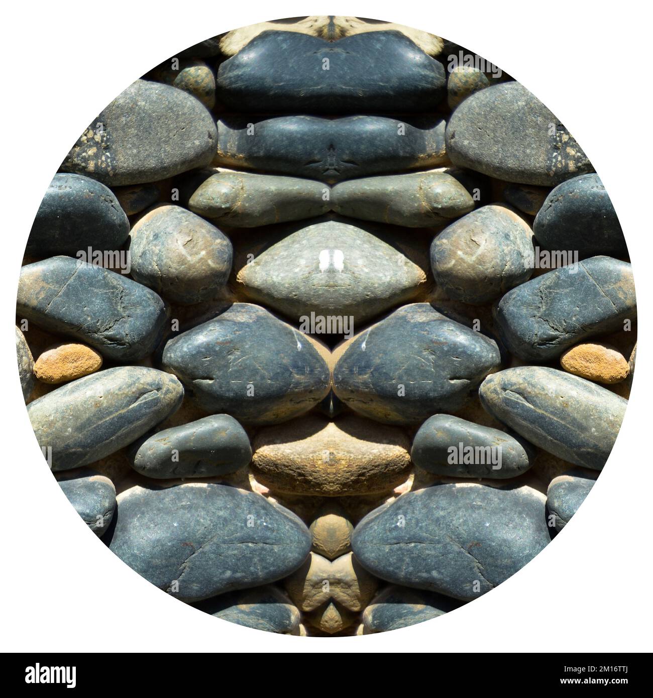 Blue pebbles texture background, decorative small stones texture ...