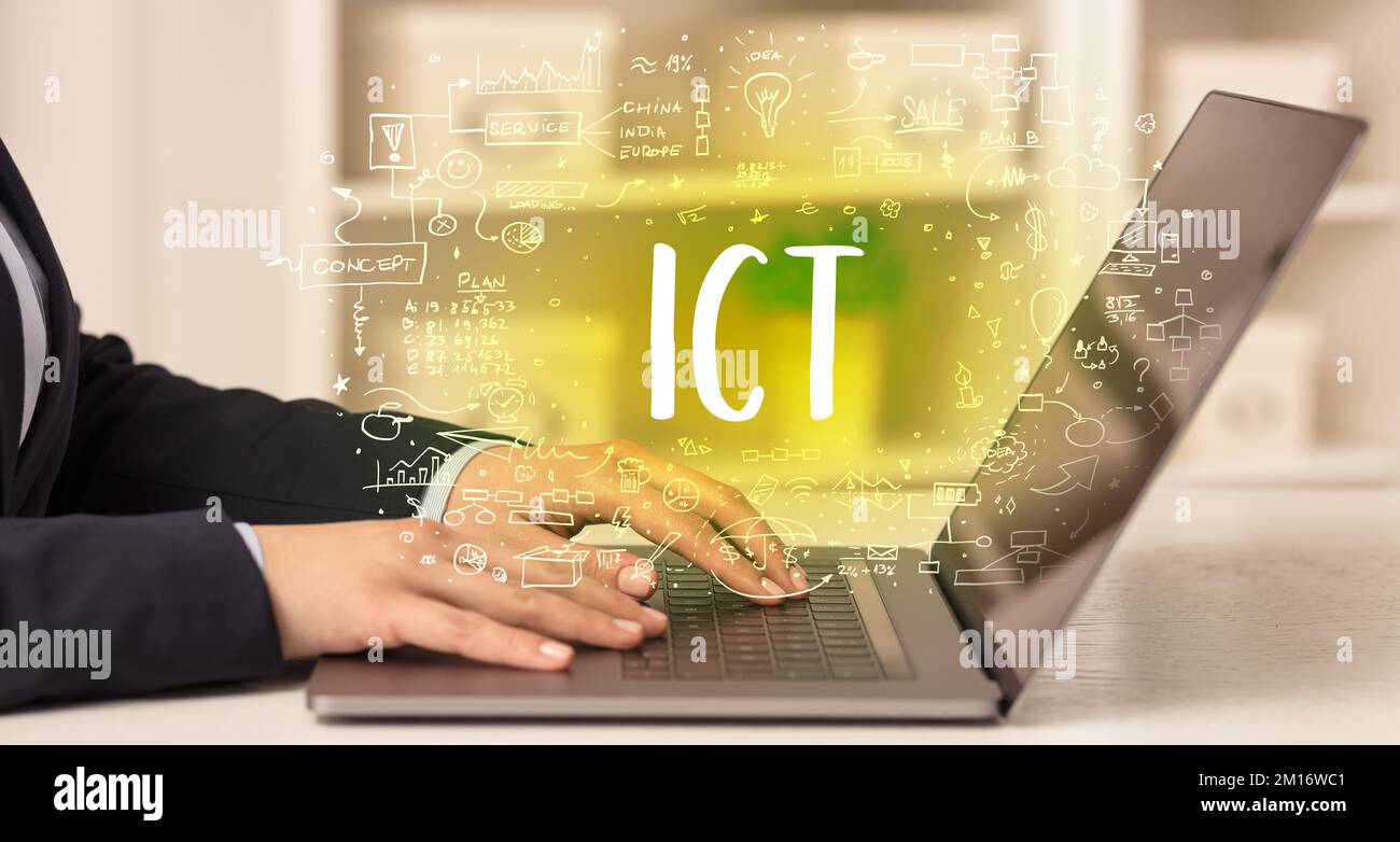 hand working on new modern computer Stock Photo - Alamy