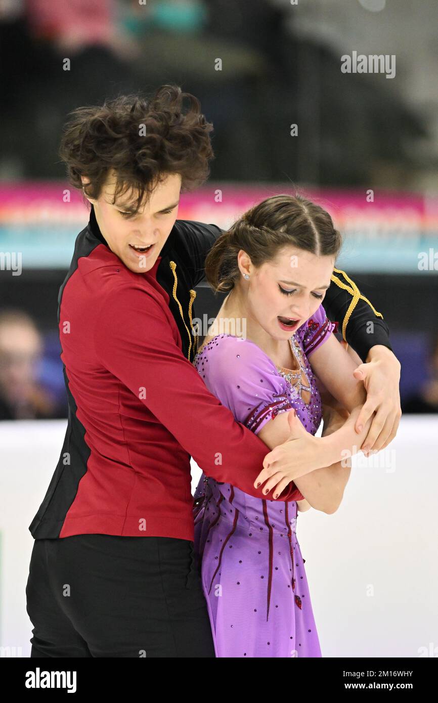 Darya GRIMM & Michail SAVITSKIY (GER), during Junior Ice Dance Free ...