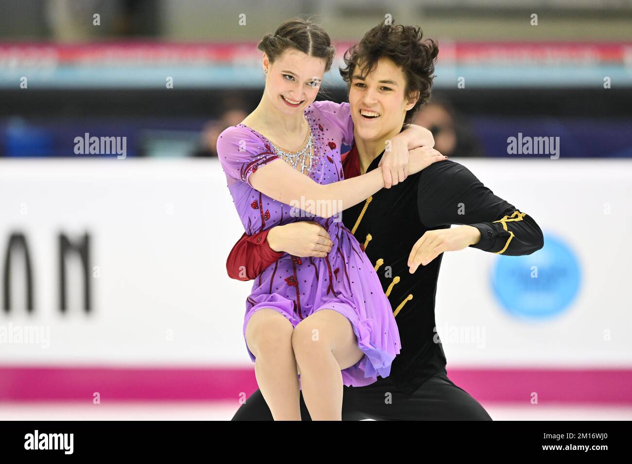 Darya GRIMM & Michail SAVITSKIY (GER), during Junior Ice Dance Free ...