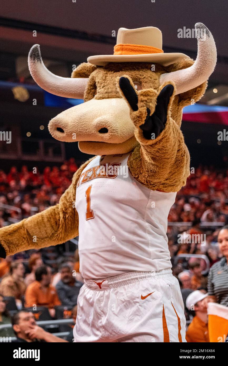 Austin Texas, USA. 10th Dec, 2022. the mascot of the Texas Longhorns in ...