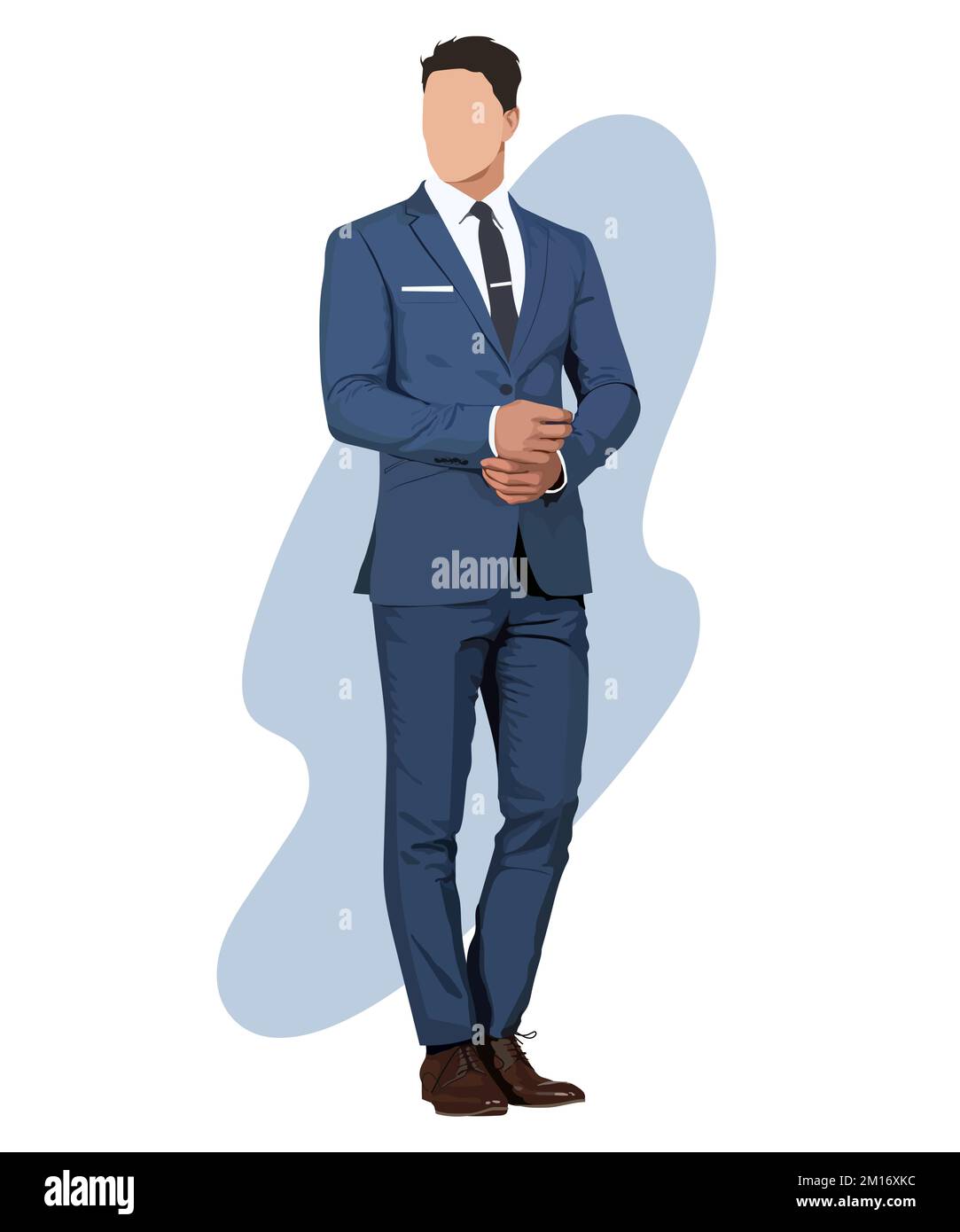 Stylish male businessman in a business suit on an interesting ...