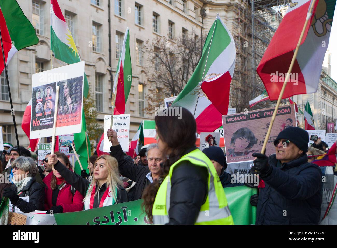 December 11, 2022: Hundreds of Iranian activists was marching today ...