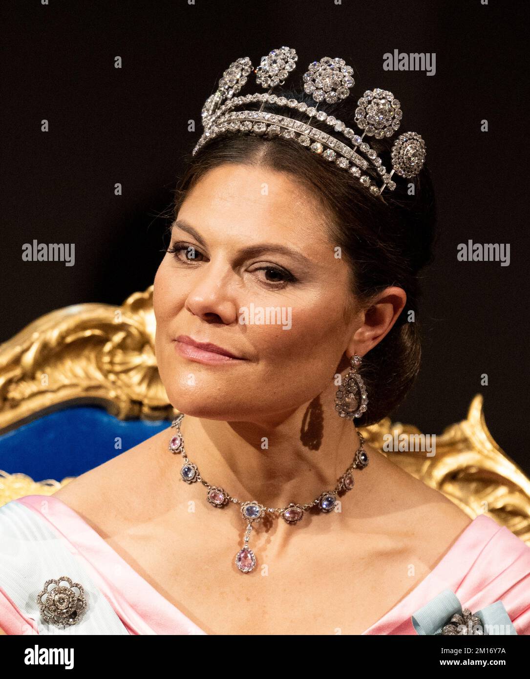 Crown Princess Victoria during the Nobel Prize award ceremony at the ...