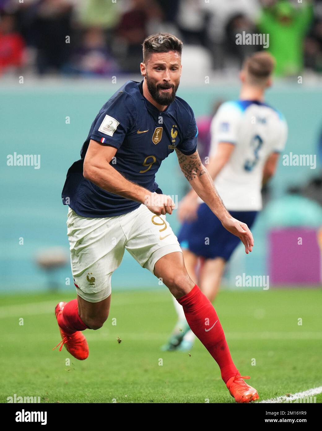 Olivier Giroud of France celebrates his goal during the FIFA World Cup ...