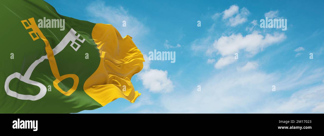 official flag of Toa Baja, Puerto Rico untied states of America at ...