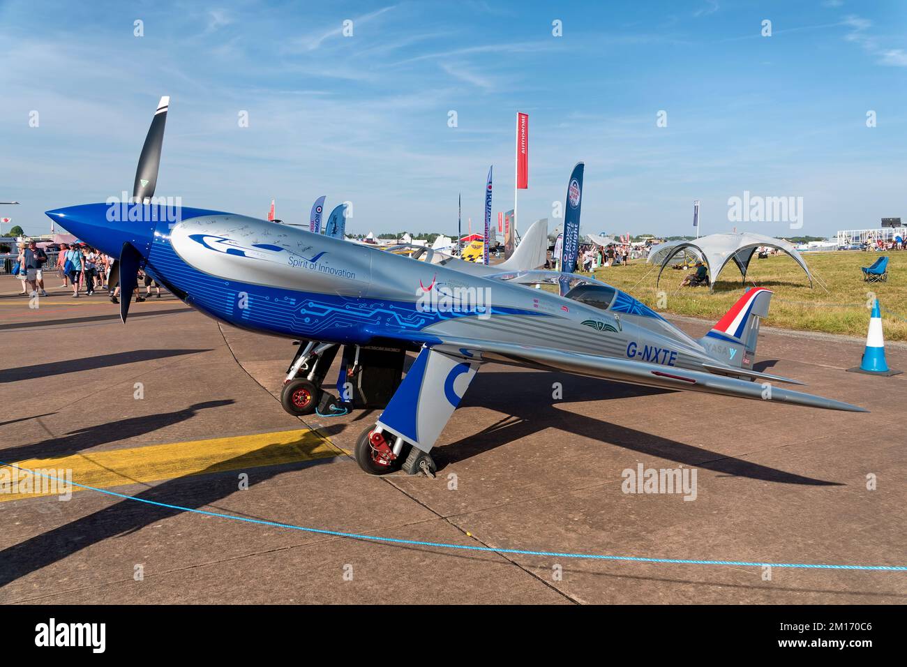 RAF Fairford, Gloucestershire, UK - July 16 2022: Rolls-Royce ACCEL (Accelerating the ...