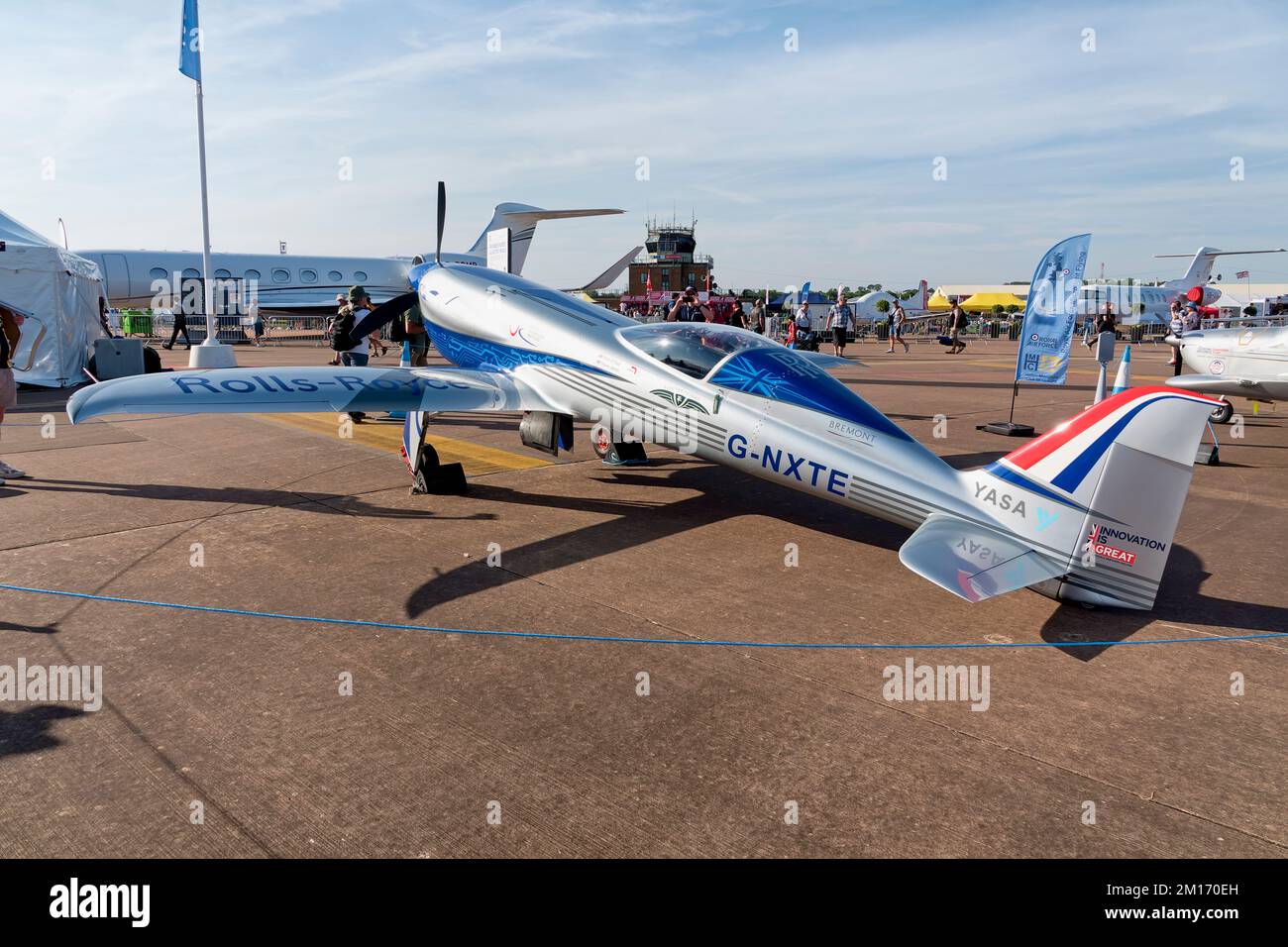 RAF Fairford, Gloucestershire, UK - July 16 2022: Rolls-Royce ACCEL (Accelerating the ...
