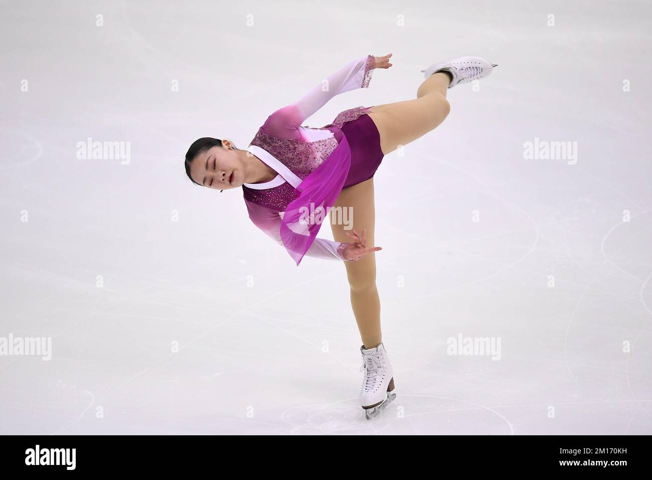 Turin, Italy. 10 December 2022. Rinka Watanabe of Japan competes in the ...