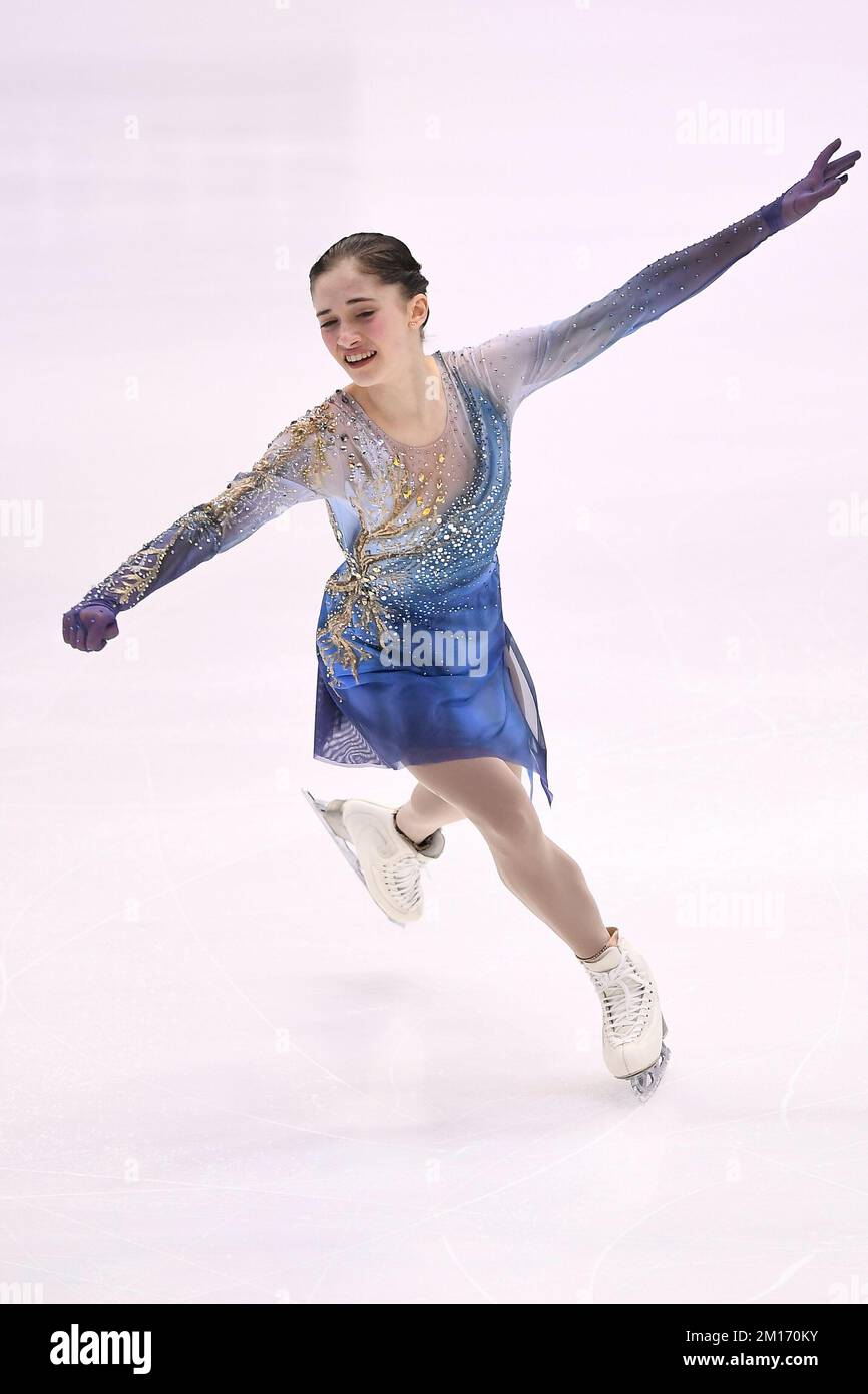Turin, Italy. 10 December 2022. Isabeau Levito of USA competes in the ...