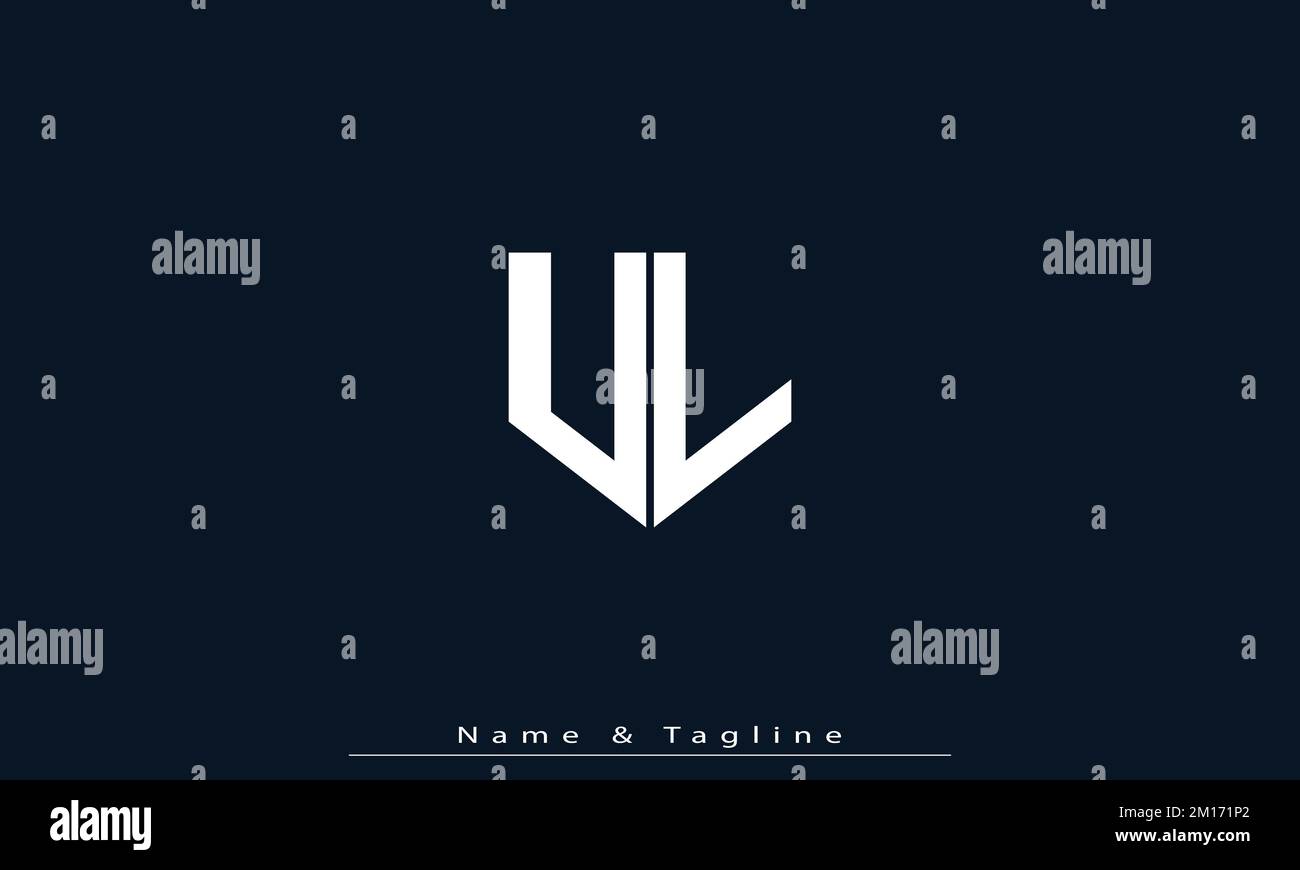 Alphabet letters Initials Monogram logo UL , LU Stock Vector Image ...