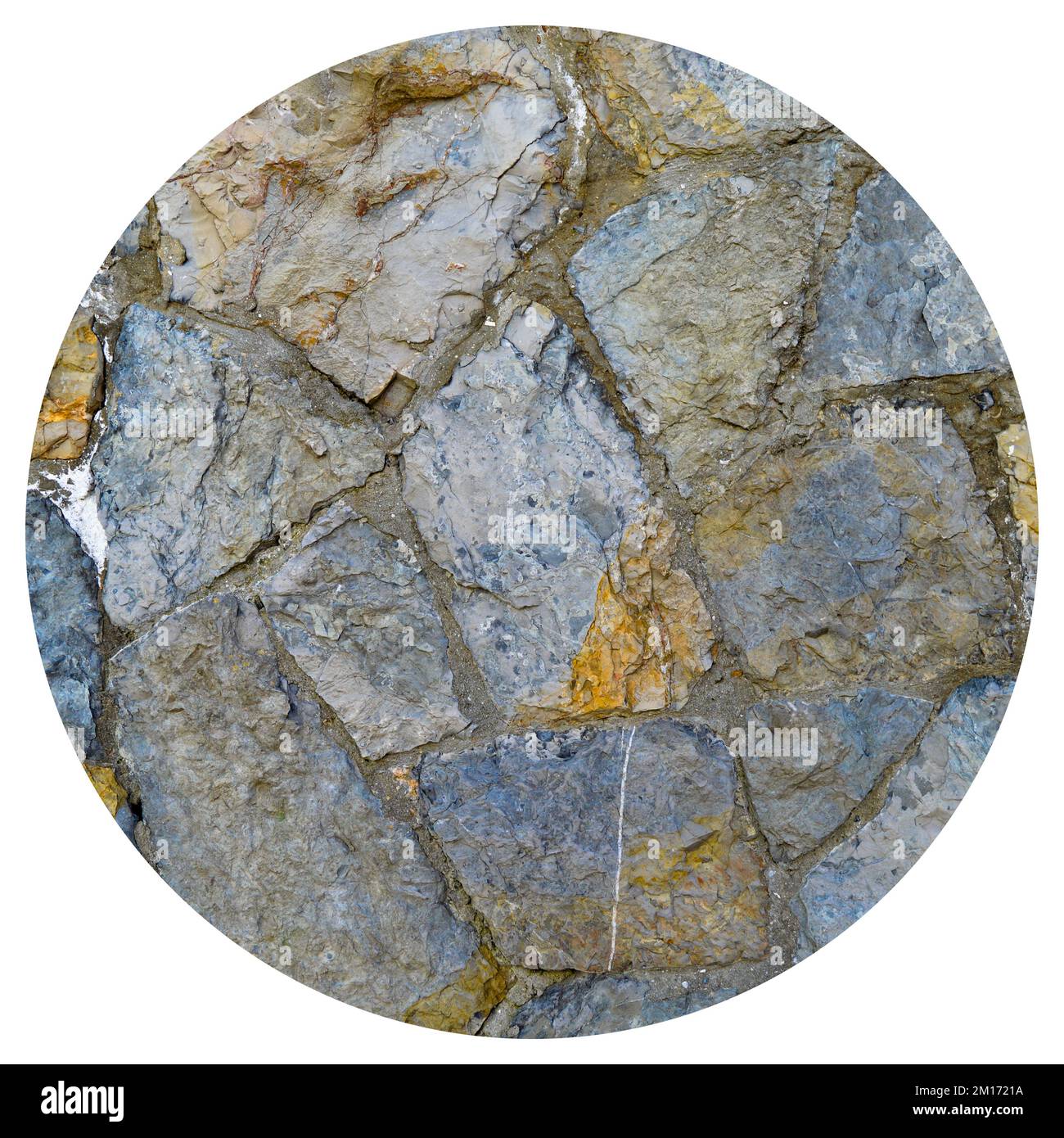 Sturdy blue and gray cut stone wall, good for backgrounds, seamless ...