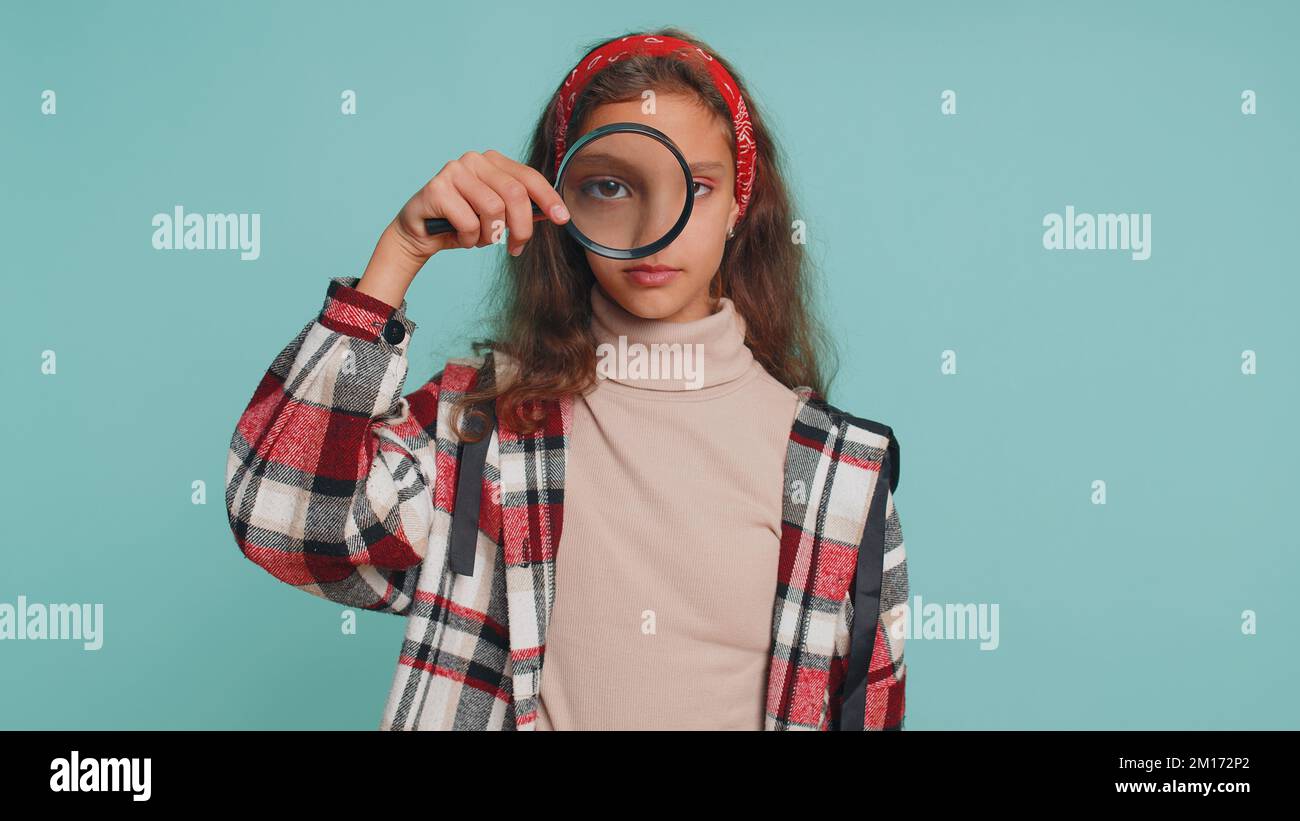 Investigator researcher scientist teenager child girl kid holding ...