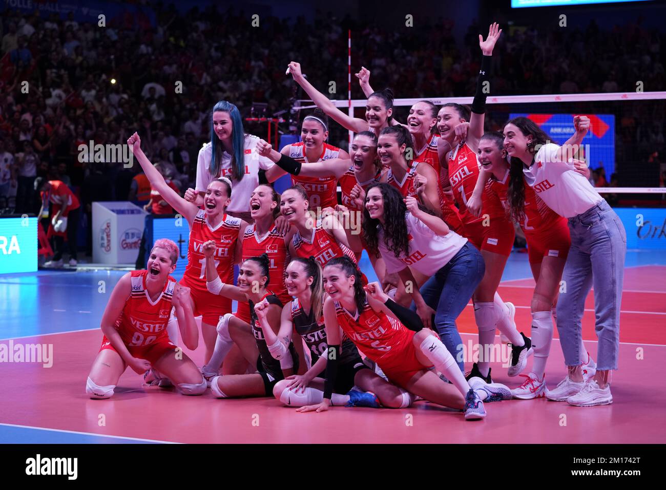 ANKARA, TURKIYE - JUNE 05, 2022: Turkiye players posing after Belgium ...