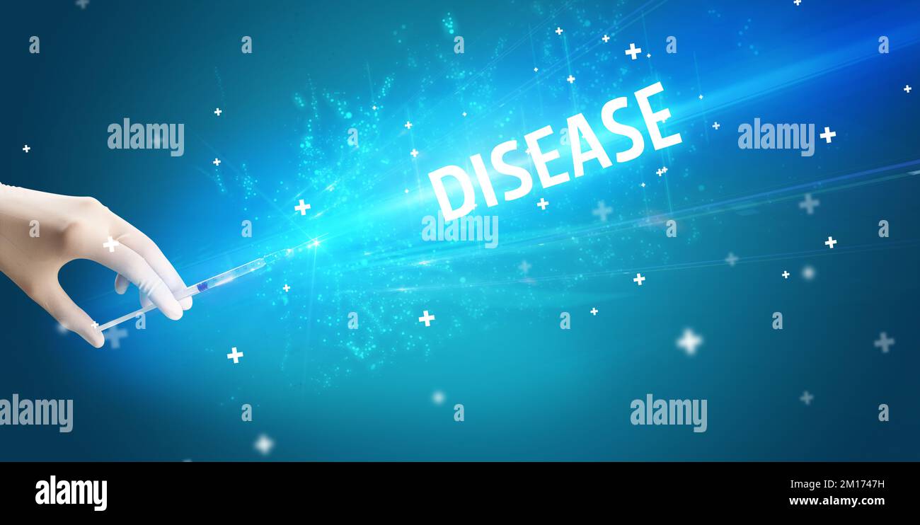 Syringe, medical injection in hand Stock Photo - Alamy