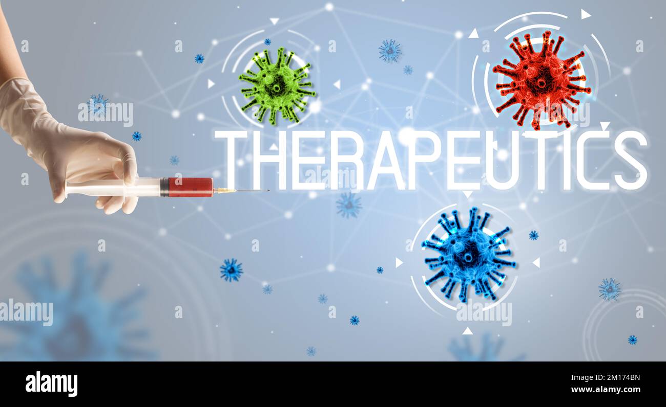 Syringe, medical injection in hand, coronavirus vaccine concept Stock ...