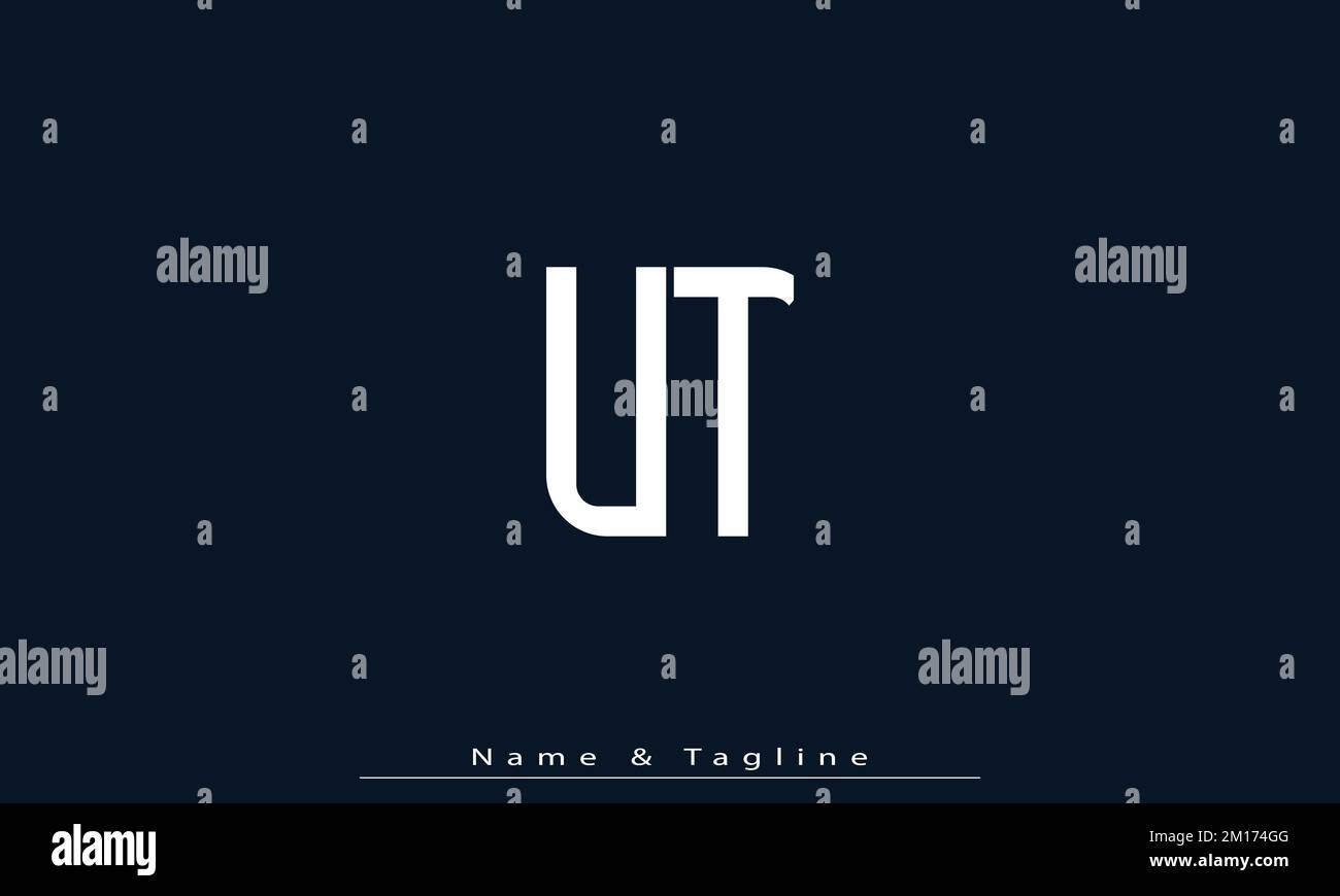 Alphabet letters Initials Monogram logo UT , TU Stock Vector Image ...