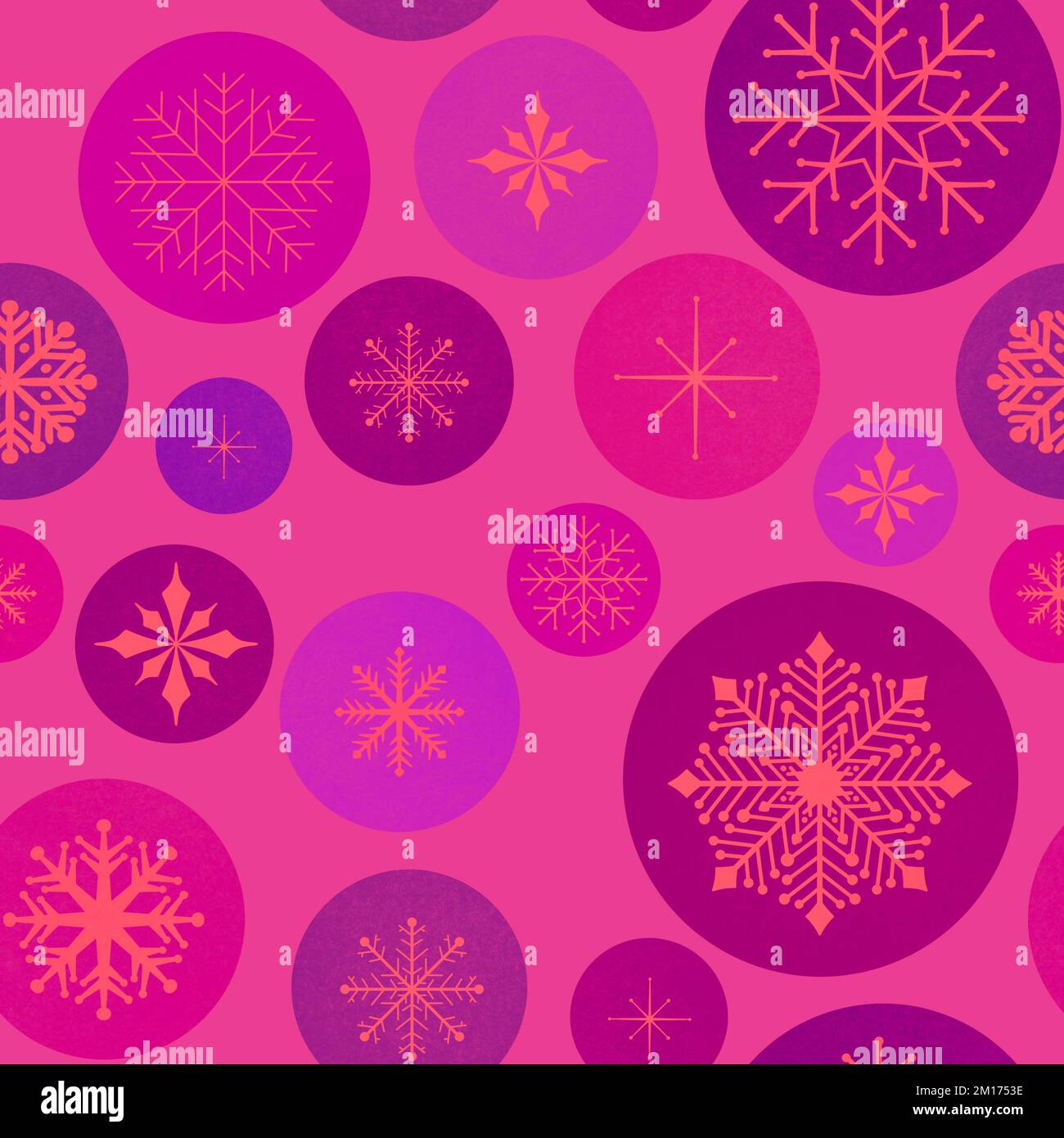 Winter seamless Noel snowflakes pattern for fabrics and wrapping paper ...
