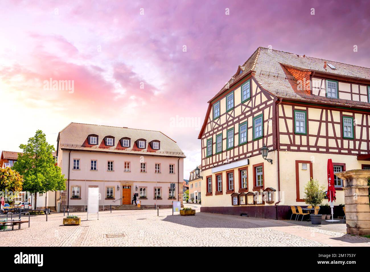 Old town of Gersfeld, Hessen, Germany Stock Photo - Alamy