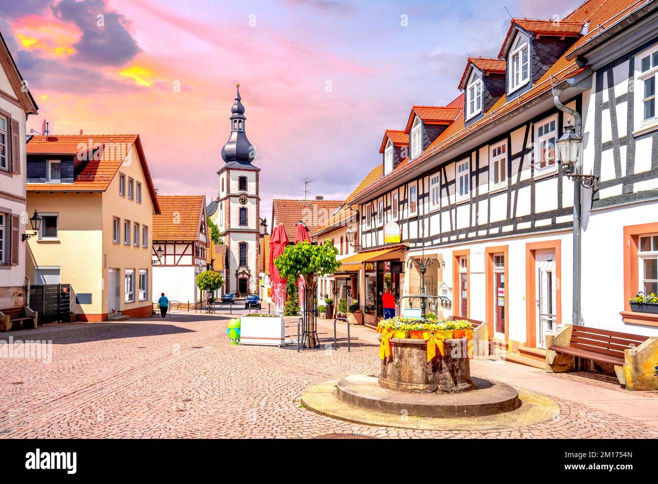 Old town of Gersfeld, Hessen, Germany Stock Photo - Alamy