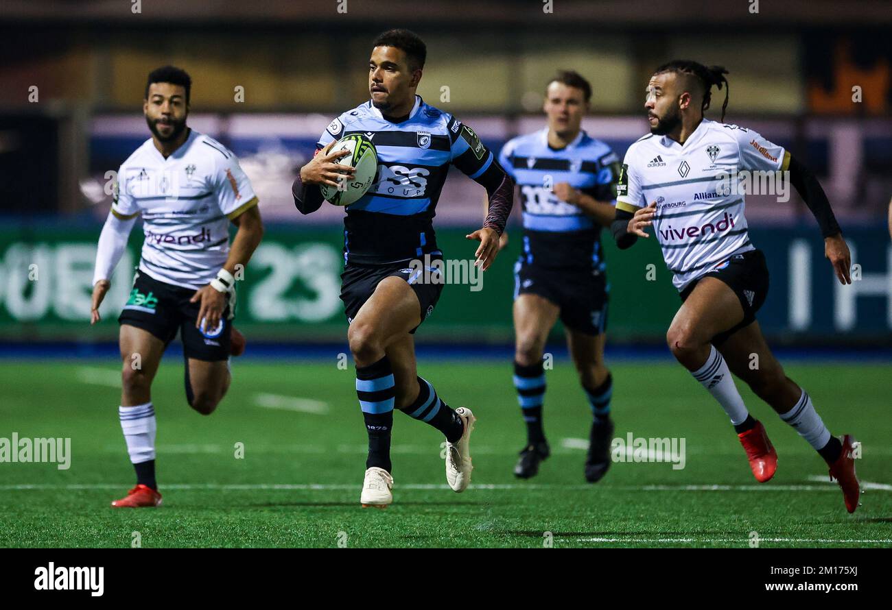 Cardiff Rugby's Ben Thomas in action during the EPCR Challenge Cup ...