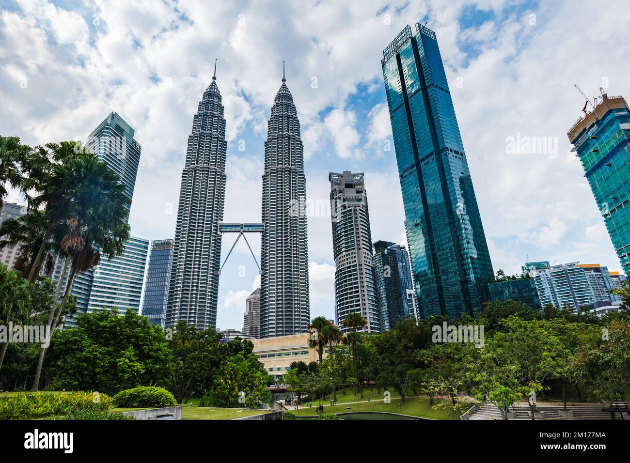 Kuala Lumpur, Malaysia - December 2022: Petronas towers in Kuala Lumpur ...