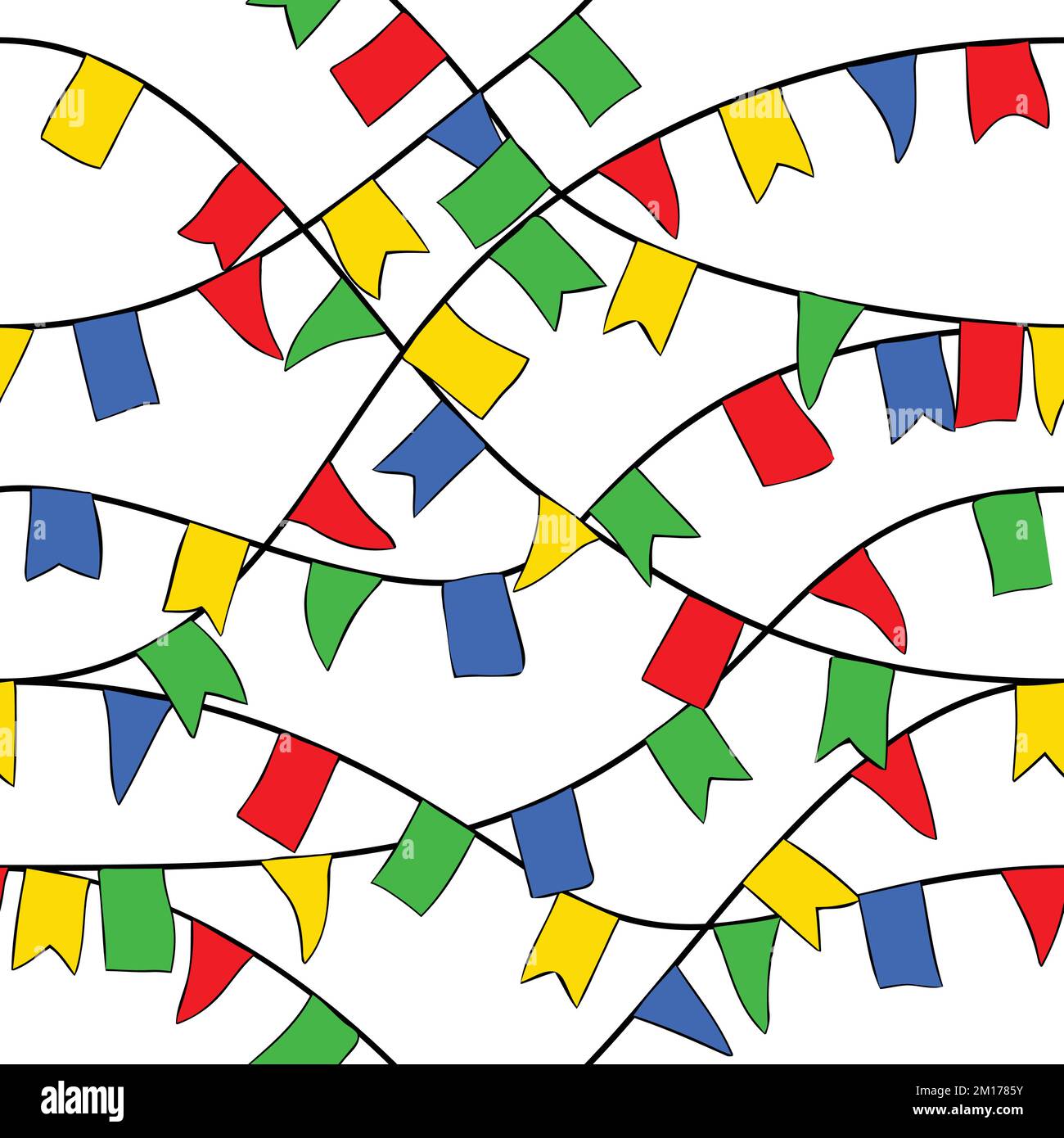 Flags garlands hi-res stock photography and images - Alamy