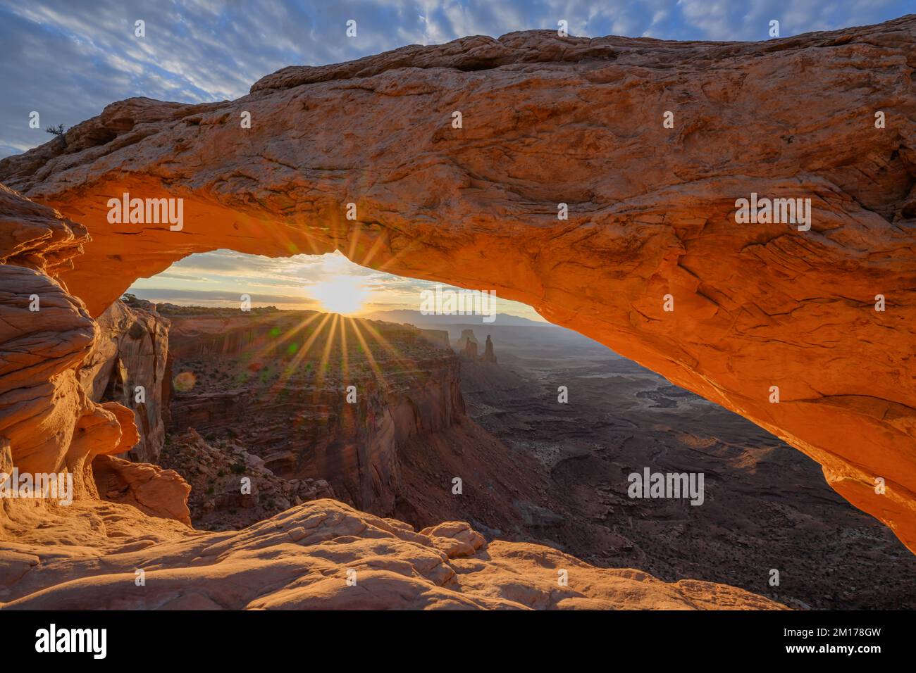 A sunset in arches national park Utah Stock Photo - Alamy
