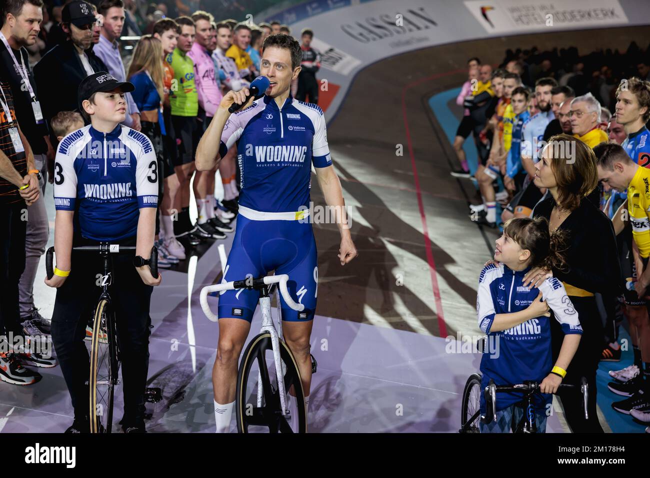 ROTTERDAM - Niki Terpstra is put in the spotlight during the Rotterdam ...