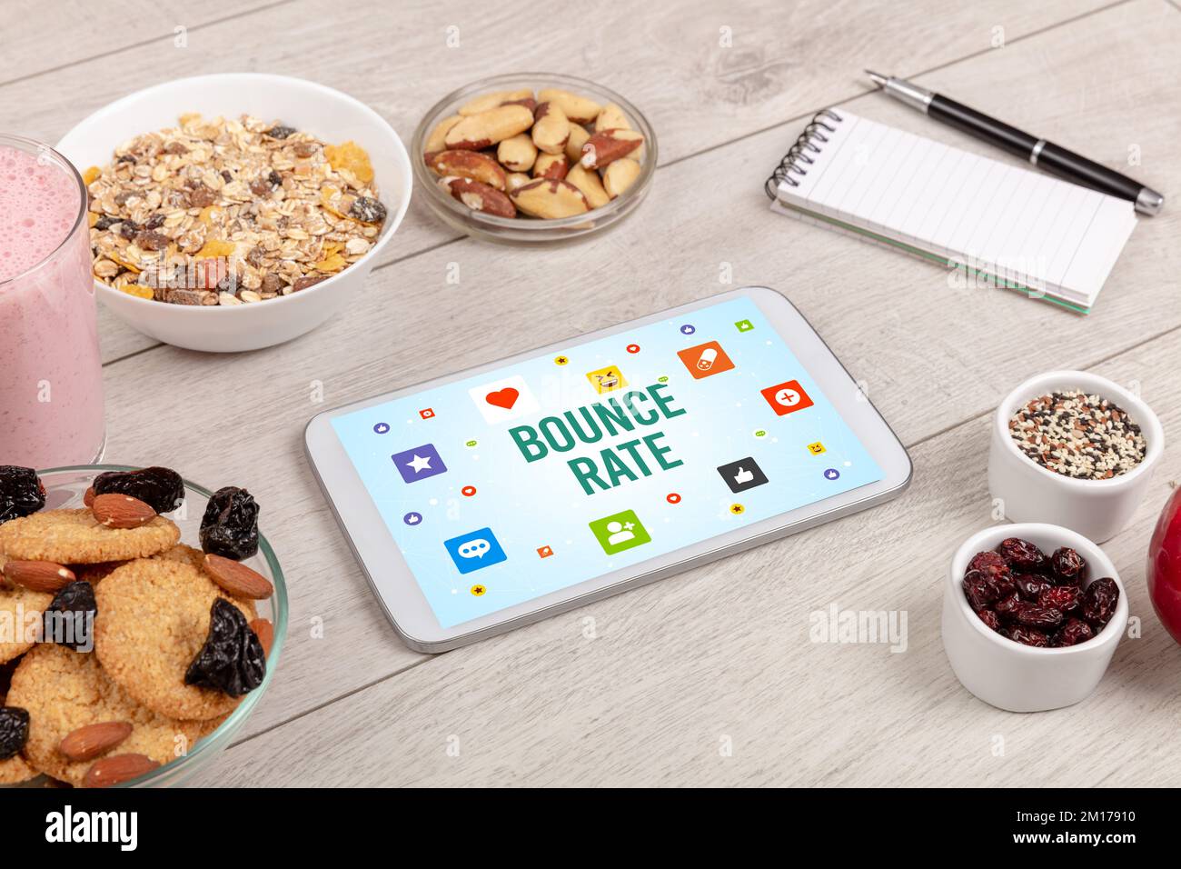 Healthy Tablet Pc compostion, social networking concept Stock Photo - Alamy