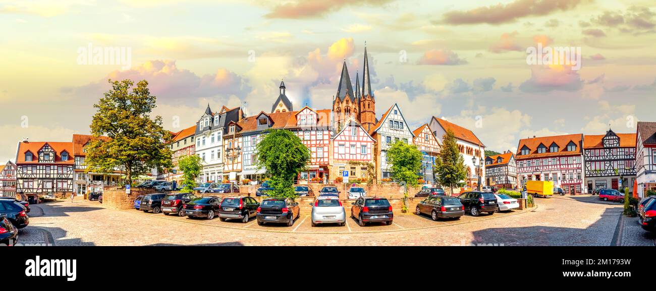 Market in Gelnhausen, Hessen, Germany Stock Photo - Alamy