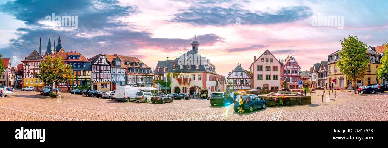 Market in Gelnhausen, Hessen, Germany Stock Photo - Alamy