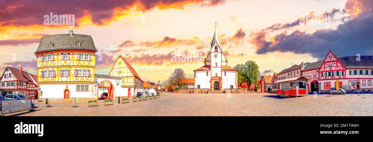 Market in Grossostheim, Hessen, Germany Stock Photo - Alamy
