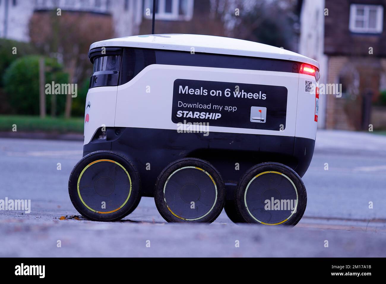 Starship Technologies grocery delivery robots decorated as reindeers ...