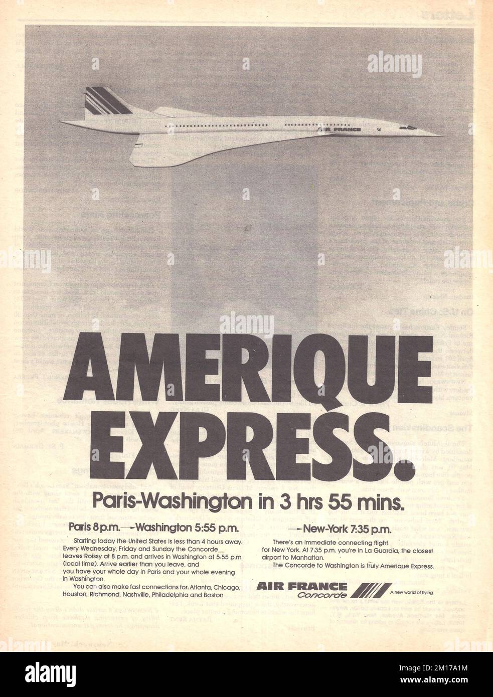 AIr France vintage magazine advertisement Air France Boeing Paris ...