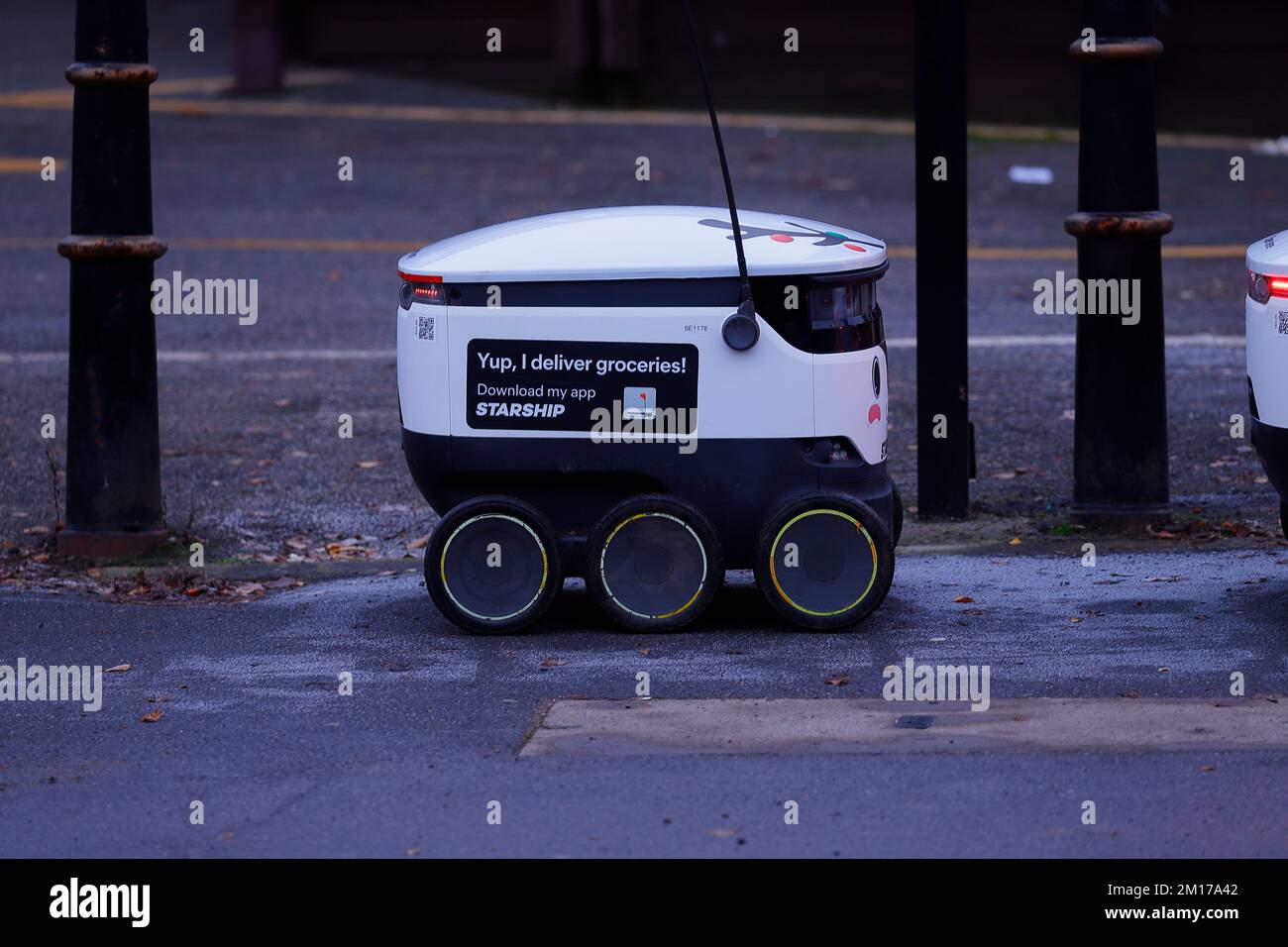 Starship Technologies grocery delivery robots decorated as reindeers ...