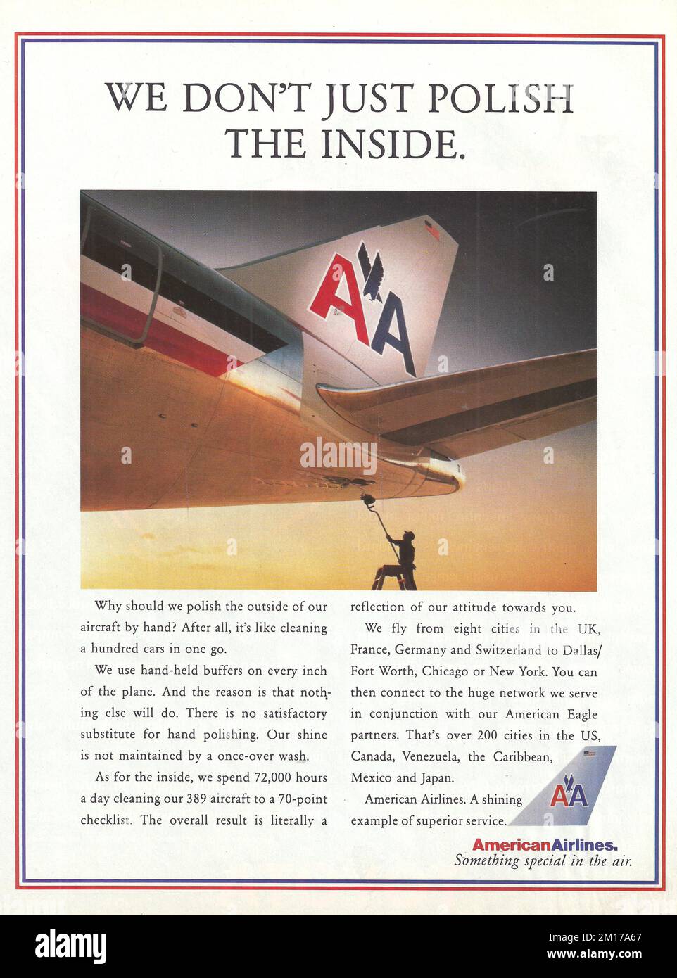 American Airlines vintage magazine advertisement Stock Photo - Alamy