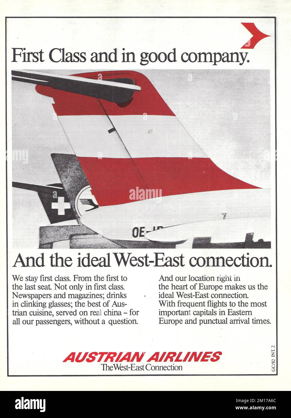 Austrian Airlines vintage magazine advertisement Austrian AIrlines ...