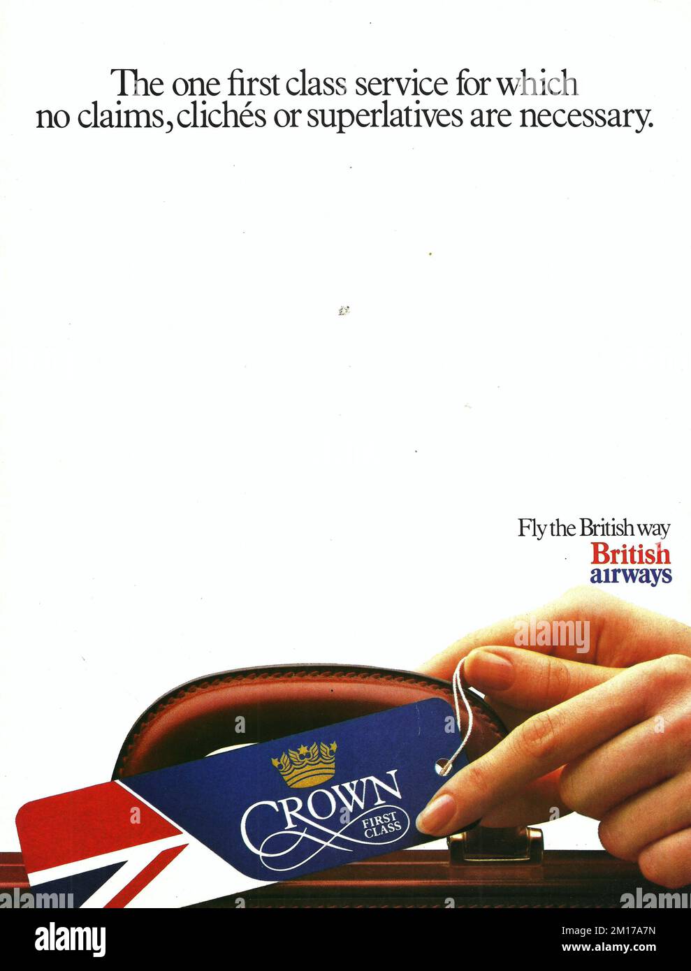 British airways vintage magazine advertisement Stock Photo - Alamy