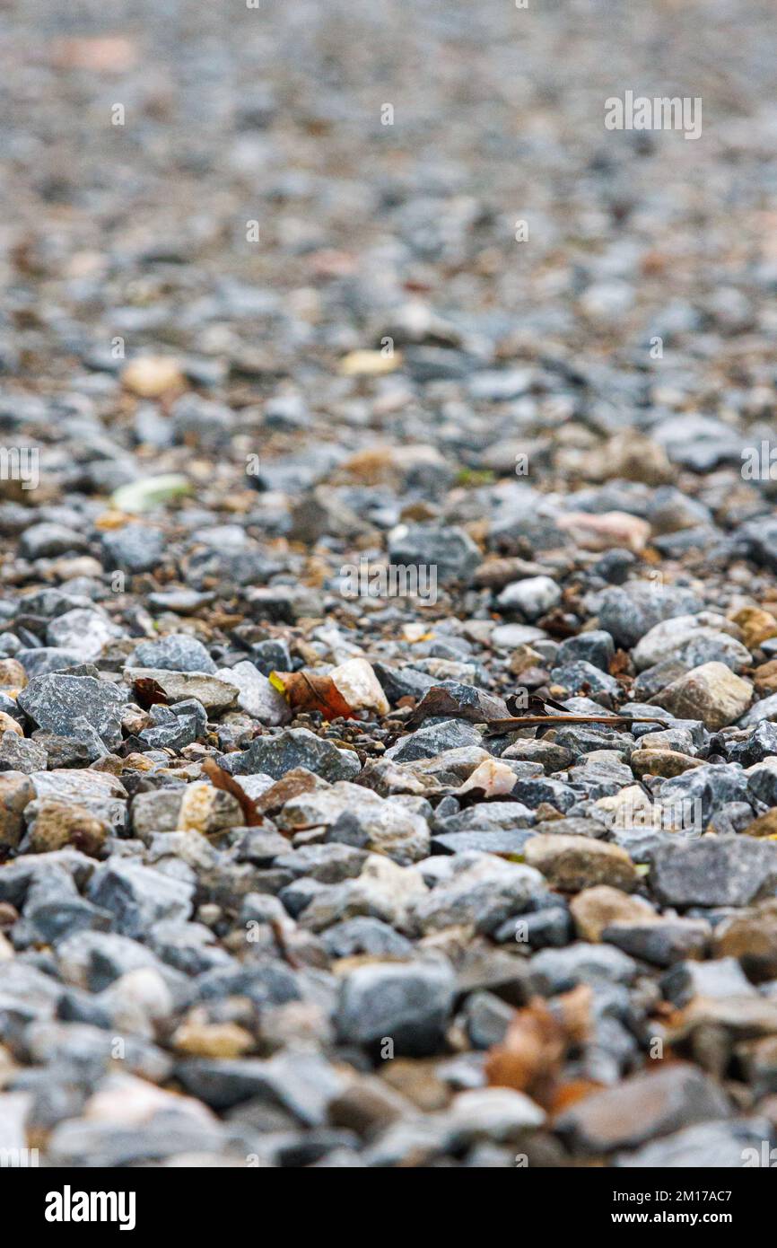 Texture of natural stone gravel crushed on path ground Stock Photo - Alamy