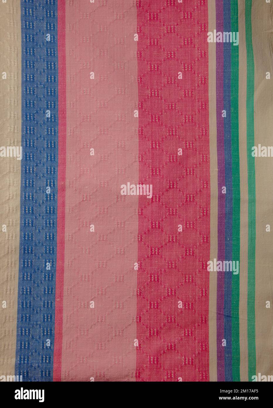 Closeup detail of multi color fabric texture samples Stock Photo - Alamy