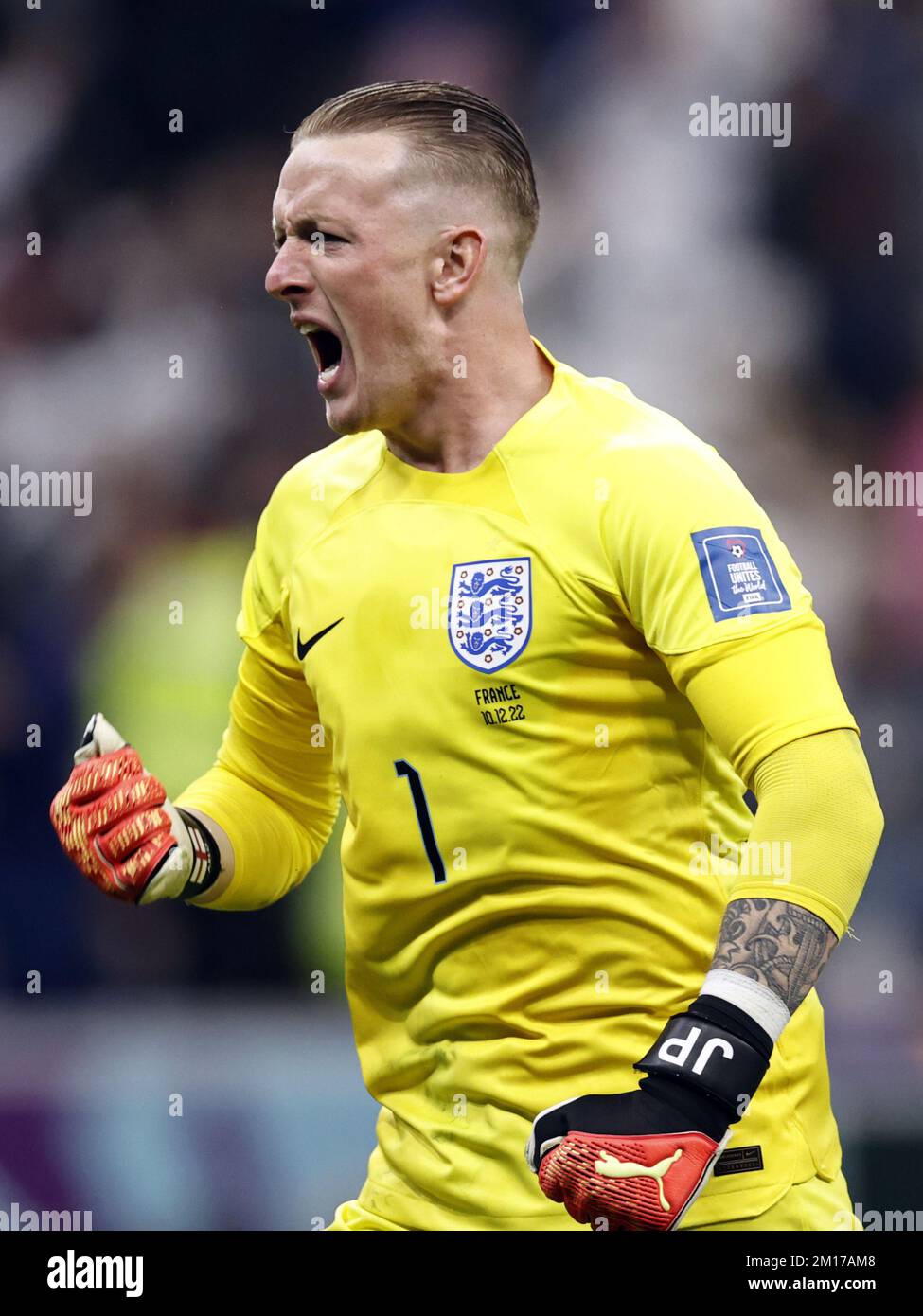 AL KHOR - England goalkeeper Jordan Pickford during the FIFA World Cup ...