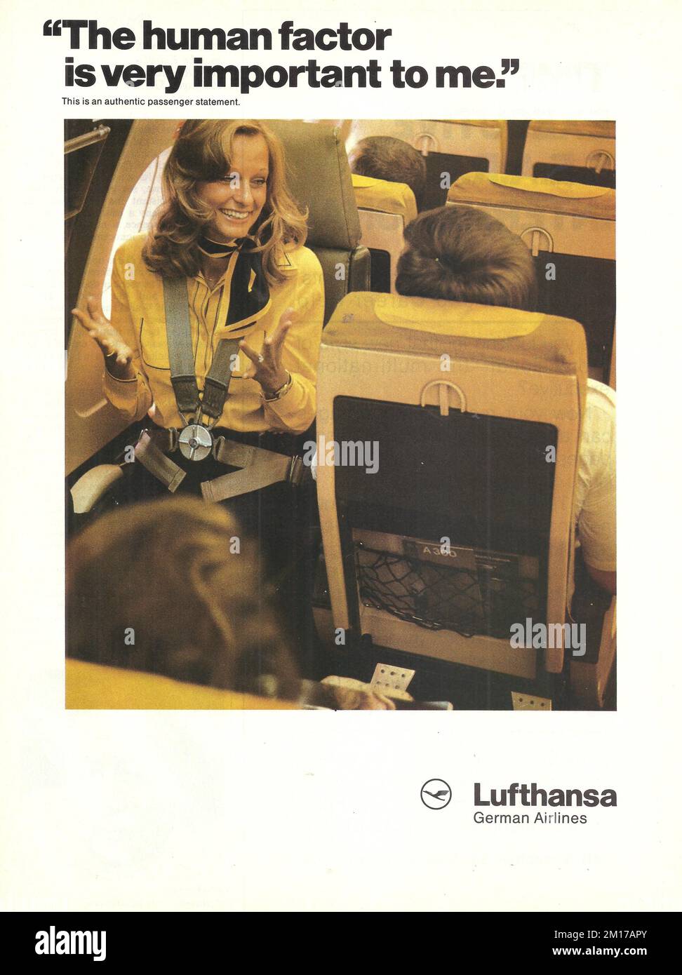 Lufthansa vintage magazine advertisement Stock Photo - Alamy