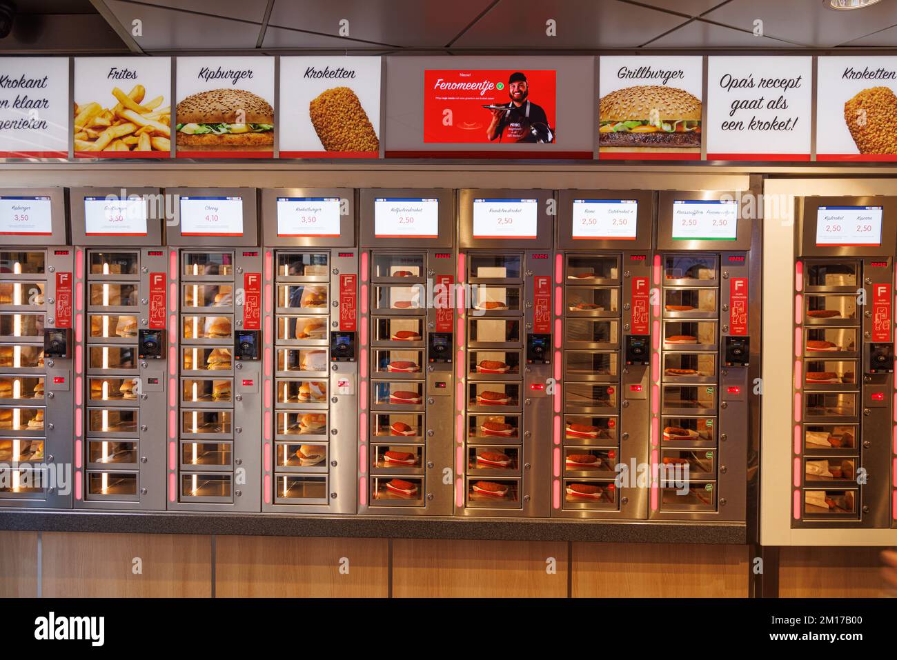 Amsterdam - 02 October 2022 - Street wall vending machine for ...